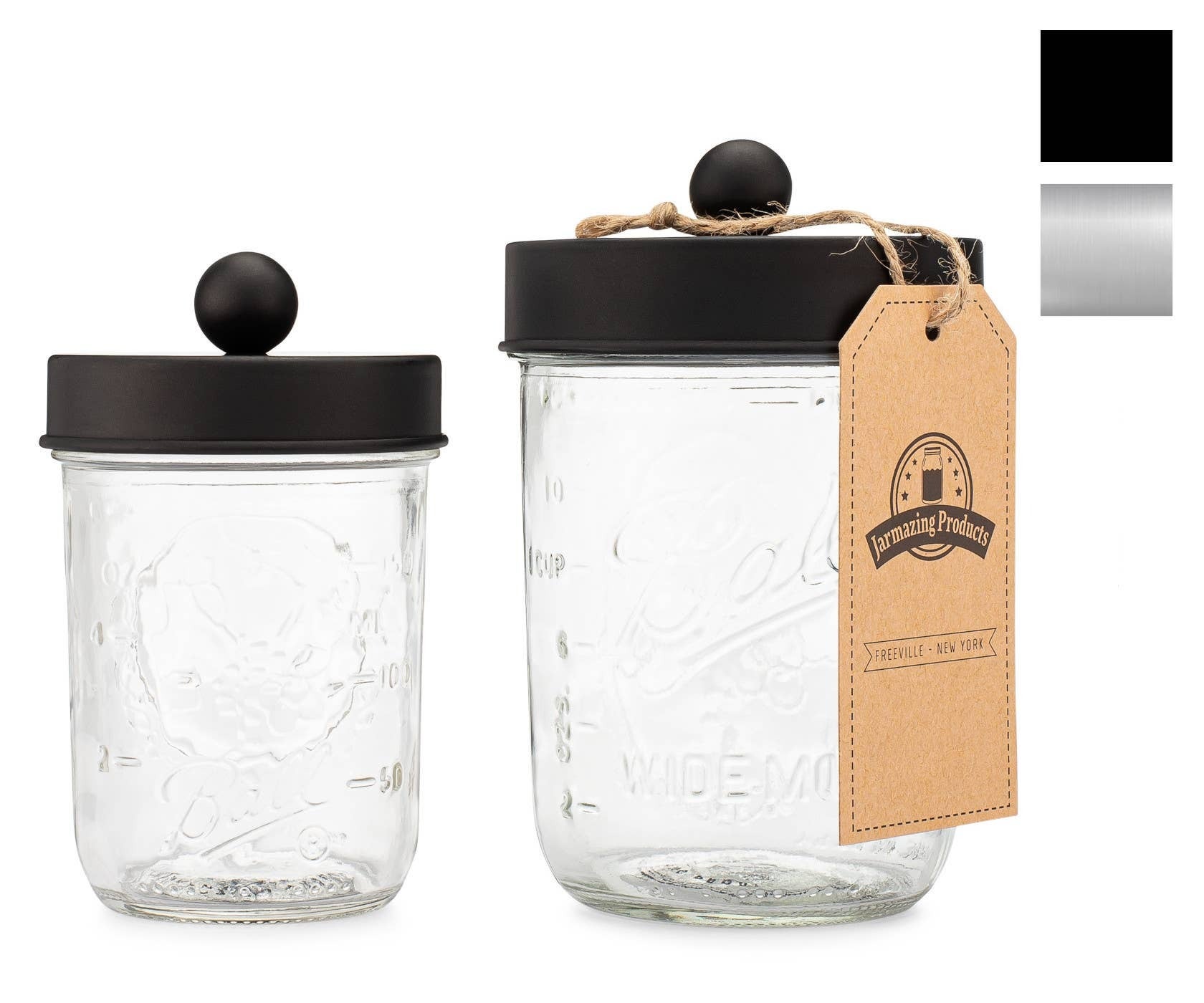 Apothecary Lid Storage Set with Ball Mason Jars - 2 Pack | Sozo Healing ...